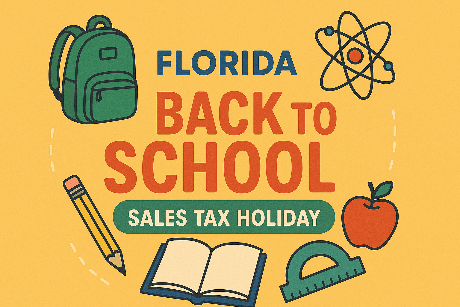 Florida Back-to-School Sales Tax Holiday Returns August 2025 ...